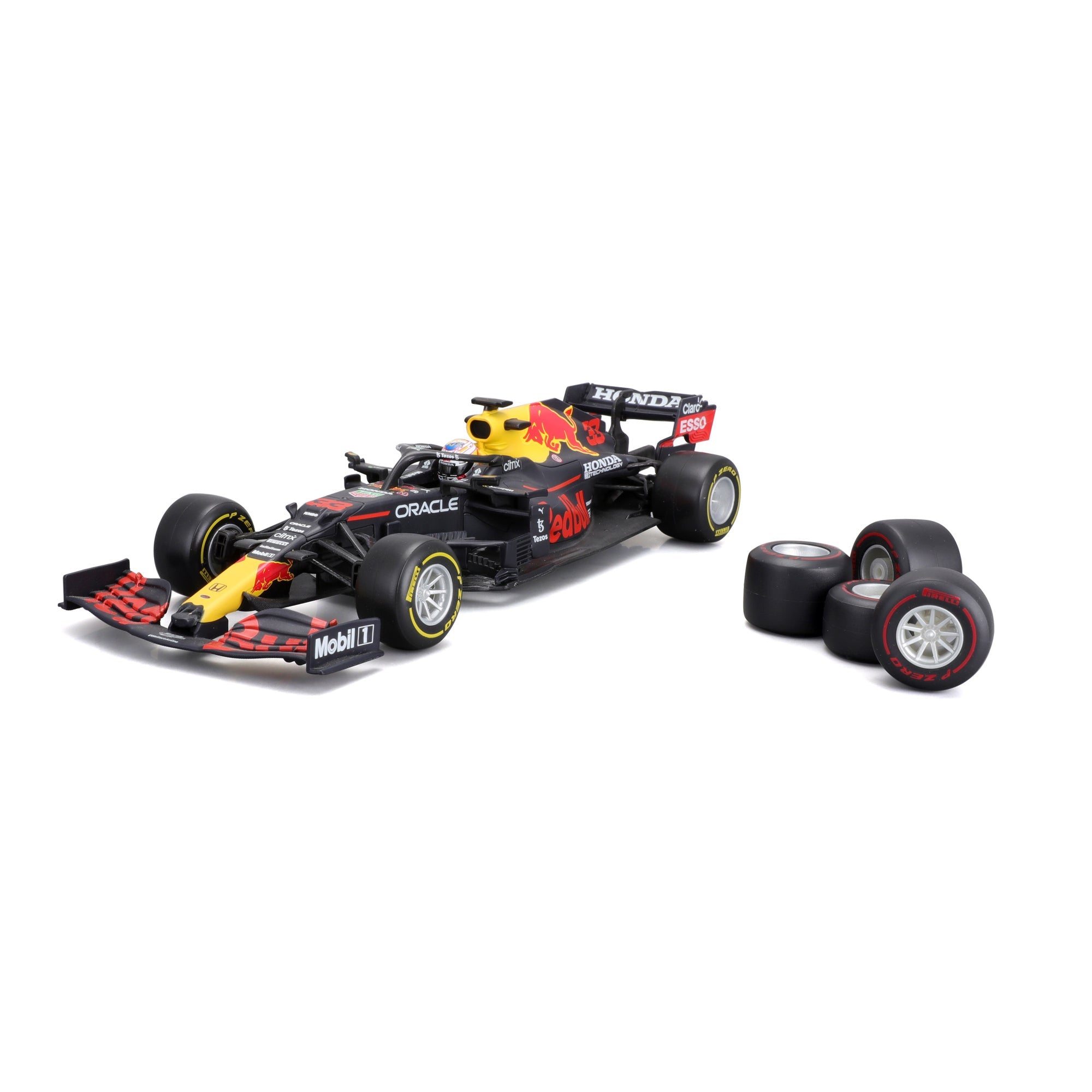 1:24 F1 Red Bull Toy Tyre Changing Racing Car (2021) Verstappen Playse ...