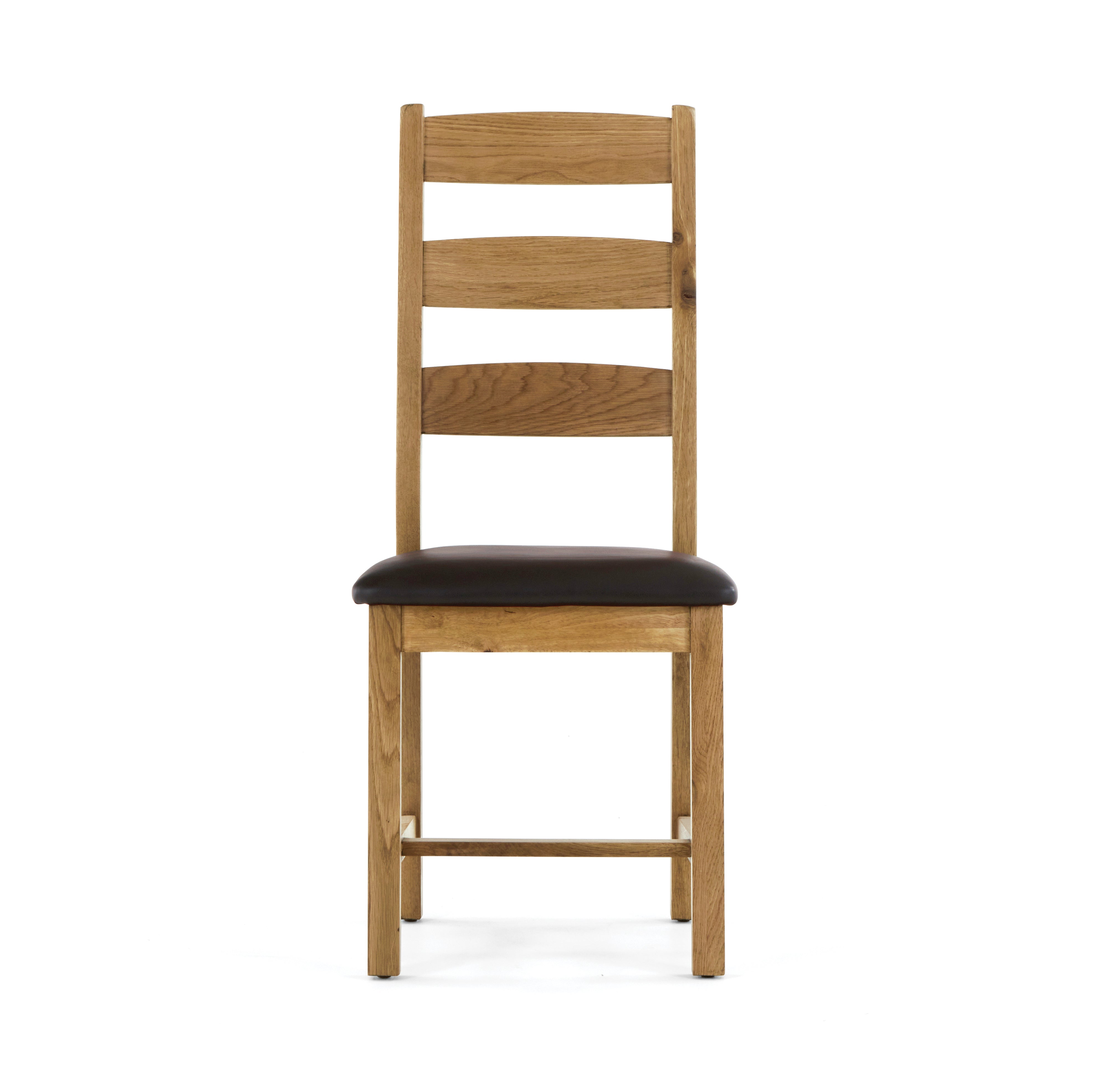 Salisbury Slatted Chair PU Seat KD – Fitzgeralds Homevalue Dingle