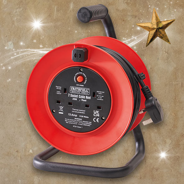 Faithfull 240v 20m Cable Reel – Fitzgeralds Homevalue Dingle